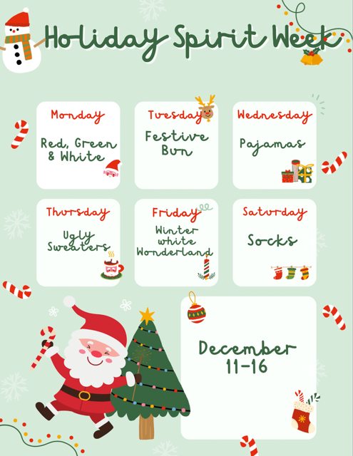 Spirit Week December 11th - 16th – South Tulsa Dance Co.